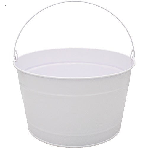 White Popcorn Serving Tub / Bucket for Candy & Popcorn Bars - Nikki's ...