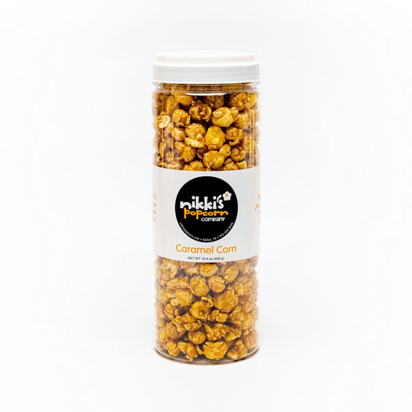 7 Cup Caramel Corn Popcorn Gift Jar - Nikki's Popcorn Company-Dallas